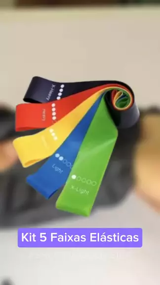 fita elastica:kit 5 faixas elásticas