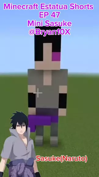 estatua minecraft:sasuke no minecraft