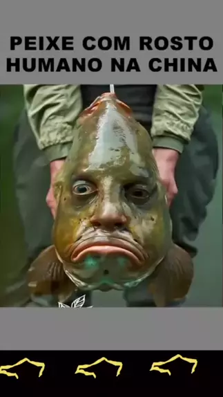 peixe com rosto humano