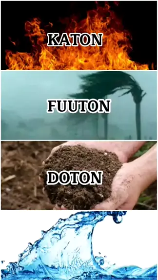 katon doton suiton raiton futon & naruto katon sui ...| Kwai